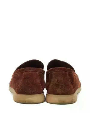 Loro Piana Suede Slip-on Loafers