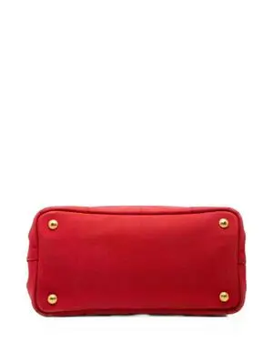 Prada 2013-2026 Small Canvas Canapa Logo Tote Satchel