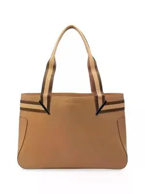 Gucci 20th Century Calfskin Web Handbag - Brown