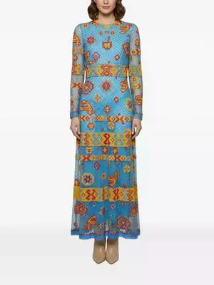 Valentino Garavani Embellished Maxi Dress - Blue