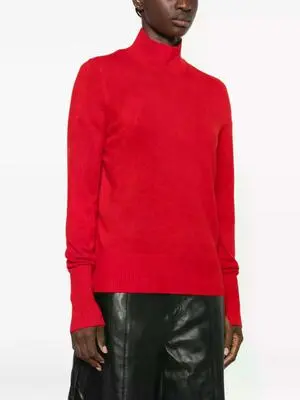 Pinko High-neck Logo Patch Sweater