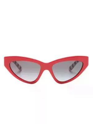 Dolce & Gabbana Acetate Crossed Cat-eye Sunglasses