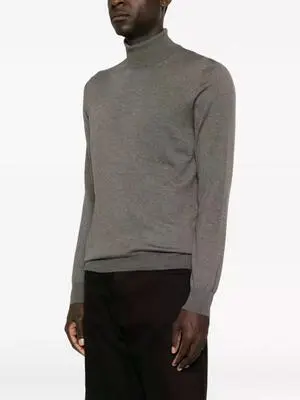 GRAN SASSO Roll-neck Wool Sweater - Grey