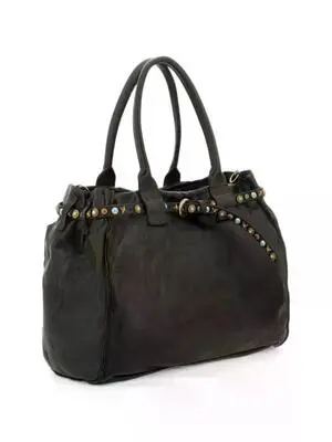 CAMPOMAGGI Rossella Studded Leather Tote Bag