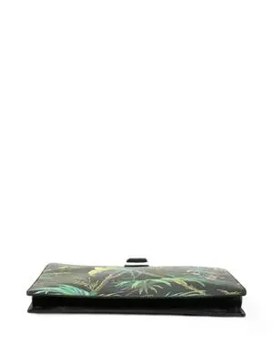 Gucci 2016-2026 Calfskin Tropical Bird Print Crossbody Bag - Black