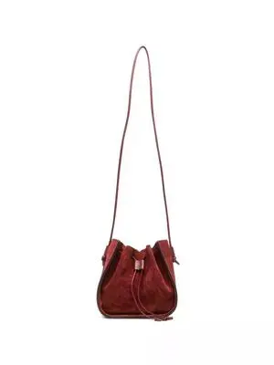 FORTE_FORTE Drawstring-fastening Bucket Bag - Red