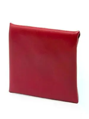 Hermès 2023 Box Calfskin Bastia Change Purse Coin Pouch Red