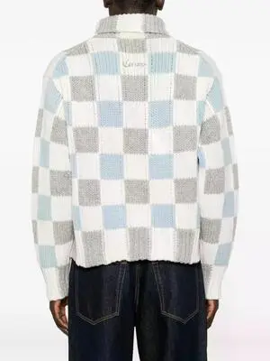 Kenzo Checkerboard Roll Neck Sweater