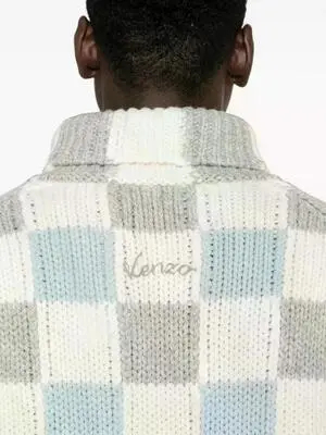 Kenzo Checkerboard Roll Neck Sweater
