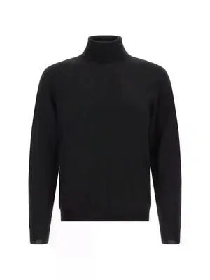 ZANONE Ribbed-knit Roll-neck Sweater - Black