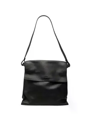 Loewe 2002-2026 Leather Flap Shoulder Bag - Black