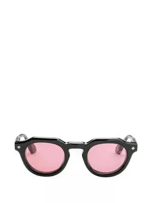 LUNETTERIE GÉNÉRALE Hello Roméo Geometric-frame Sunglasses - Black