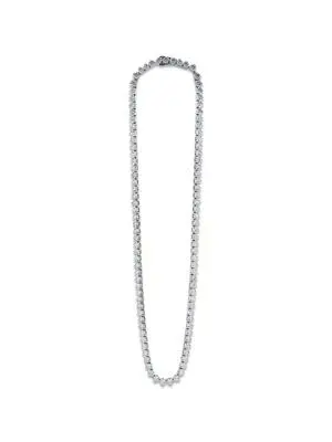 WITH LOVE Travel Lab-grown Diamond Tennis Necklace - Silver