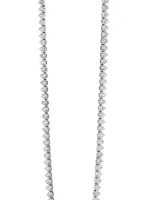 WITH LOVE With Love 14K White Gold Round-Cut Diamond Tennis Necklace