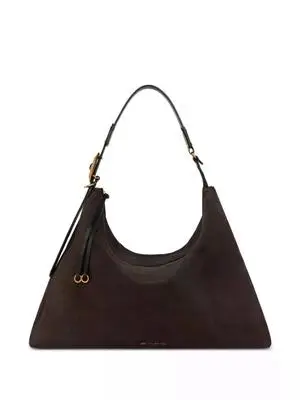 Etro Large Suede Rosette Shoulder Bag - Brown