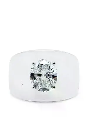 SOLO FOR DIAMONDS Diamond Chunky Ring - Silver