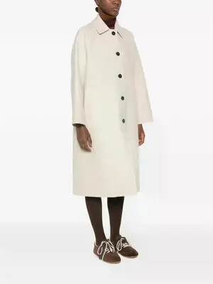 Harris Wharf London Button-fastening Raglan-sleeve Coat