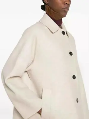 Harris Wharf London Button-fastening Raglan-sleeve Coat