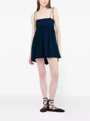 Alanui College Of Aloha Square-neck Mini Dress