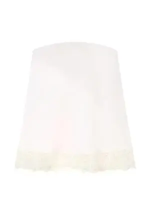 Alanui Strapless Lace-trim Top