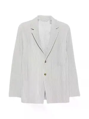 Issey Miyake Pleated Notched-lapel Blazer