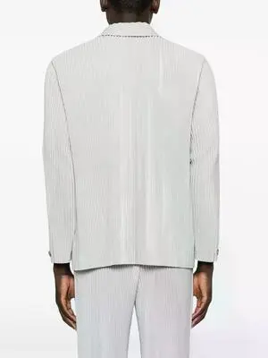 Issey Miyake Pleated Notched-lapel Blazer