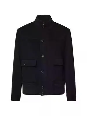 LARDINI Ribbed-trim Bomber Jacket
