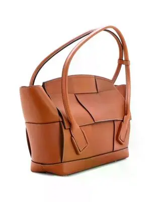 Bottega Veneta Arco Maxi Intrecciato Leather Shoulder Bag - Brown