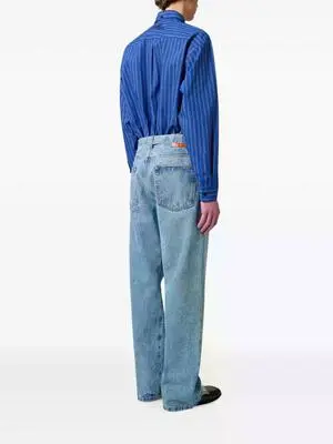 MSGM Tie-waist Straight-leg Jeans
