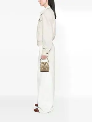 LOUIS VUITTON 2000-2026 Bicolor Monogram Empreinte Nano Noe Bucket Bag