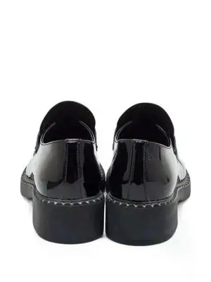 Prada Triangle Logo Platform Loafers