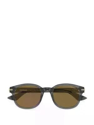 Montblanc Geometric-frame Sunglasses - Grey