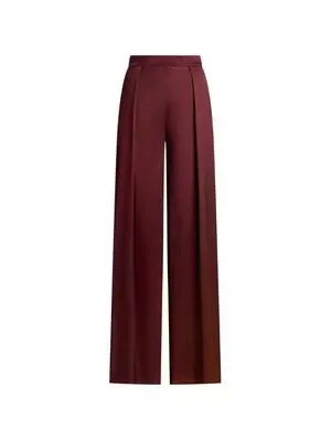 Polo Ralph Lauren Pleated Palazzo Trousers - Red