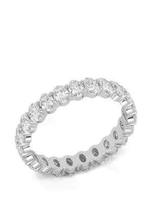SOLO FOR DIAMONDS Oval-cut Diamond Eternity Ring - Silver