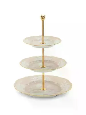 GINORI 1735 Three-tier Floral-print Serving Stand - Neutrals