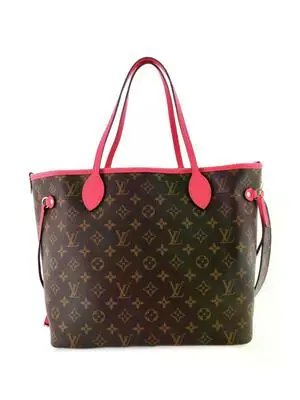 LOUIS VUITTON Neverfull Bandouliere Inside Out Monogram Canvas And Textile Mm Tote Bag - Brown