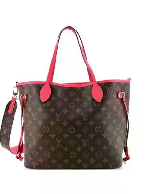 LOUIS VUITTON Neverfull Bandouliere Inside Out Monogram Canvas And Textile Mm Tote Bag - Brown