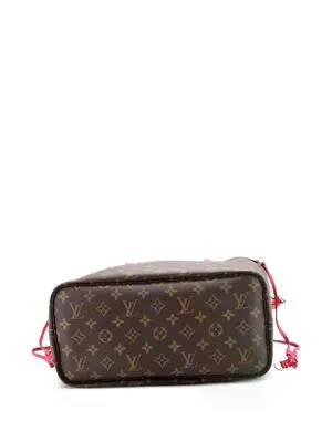 LOUIS VUITTON Neverfull Bandouliere Inside Out Monogram Canvas And Textile Mm Tote Bag - Brown