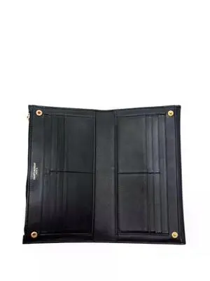 Saint Laurent Smooth Calfskin Monogram Uptown Clutch Bag