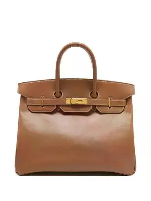 Hermès 35 Birkin Courchevel Tote Bag - Brown