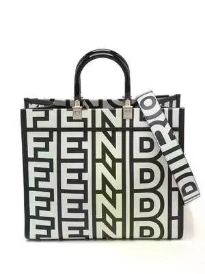 Fendi X Marc Jacobs Sunshine Logo Print Handbag