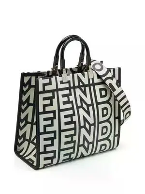 Fendi X Marc Jacobs Sunshine Logo Print Handbag