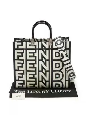 Fendi X Marc Jacobs Sunshine Logo Print Handbag