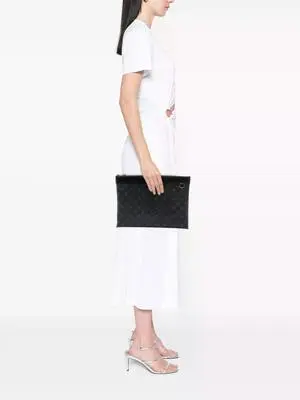 LOUIS VUITTON Monogram Eclipse Discovery Pochette Gm Clutch Bag