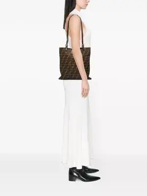 Fendi 20th Century Zucca Canvas Tote Bag
