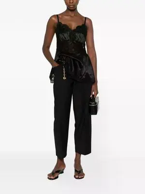 Dolce & Gabbana Lace-trim Satin Top