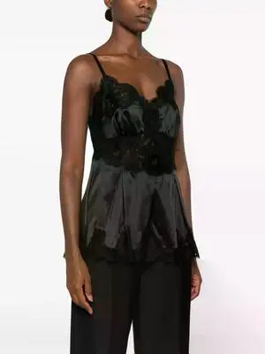 Dolce & Gabbana Lace-trimmed Satin Camisole