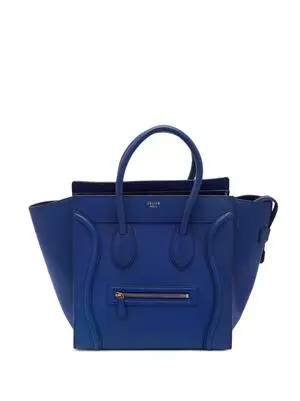 Celine 2014 Mini Luggage Tote Bag - Blue