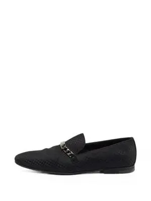 LOUIS VUITTON Damier Chain-link Detail Loafers