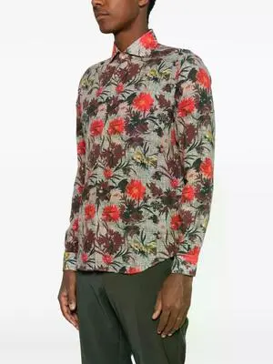 ALESSANDRO LAMURA Floral-print Long-sleeve Shirt